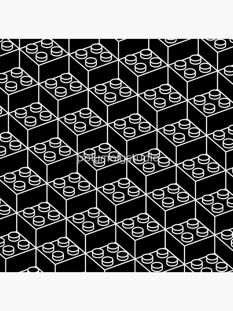 "2x2 building block pattern" Acrylic Block for Sale by polymolystudio ...