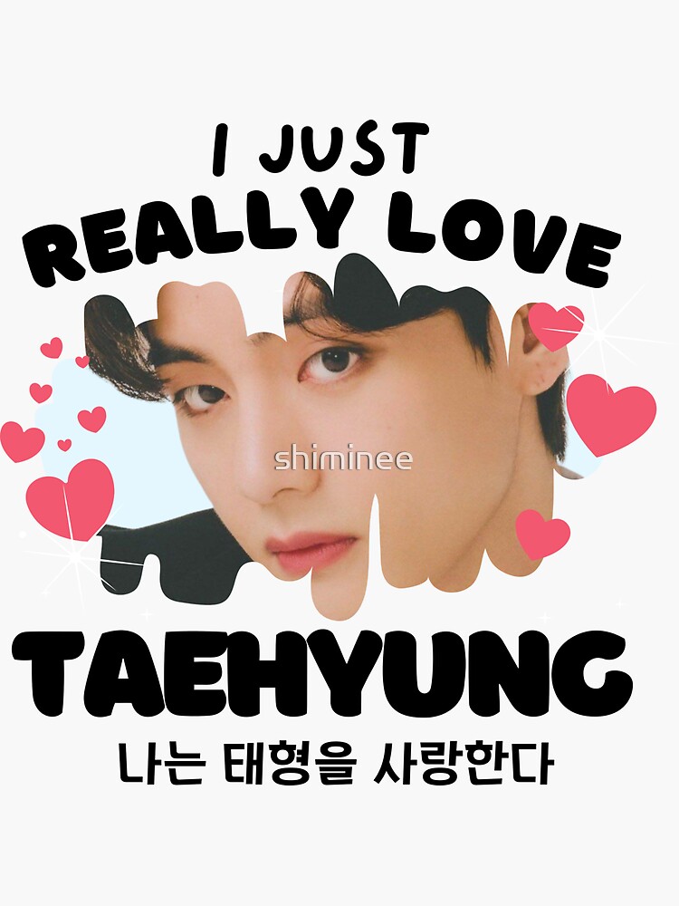 "BTS ARMY Taehyung Bias " Sticker by shiminee | Redbubble