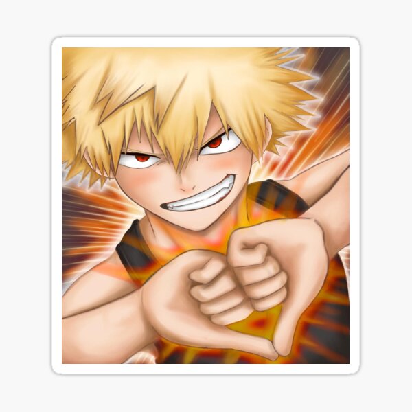 "My Hero Academia Katsuki Bakugou" Sticker by betjohn | Redbubble