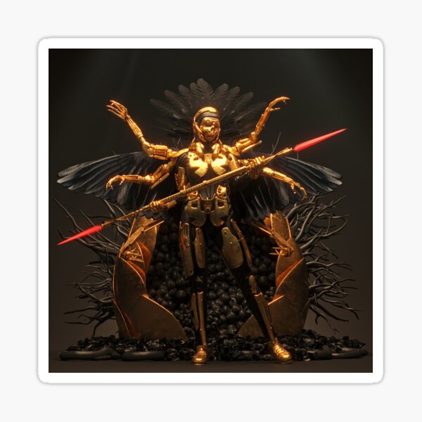 "futuristic mercenary" Sticker for Sale by DSMM | Redbubble