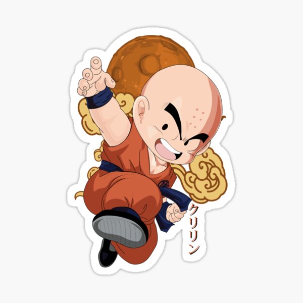 "Krillin Kid - Dragon Ball" Sticker for Sale by AmyBashi | Redbubble