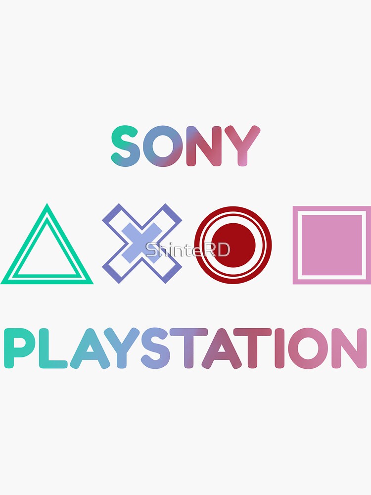 "Sony Playstation Symbols " Sticker by ShinteRD | Redbubble