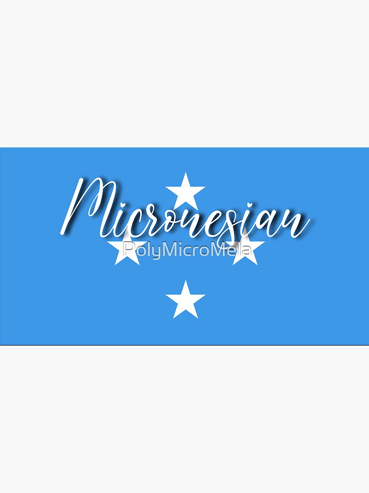 "Micronesian flag" Sticker by PolyMicroMela | Redbubble