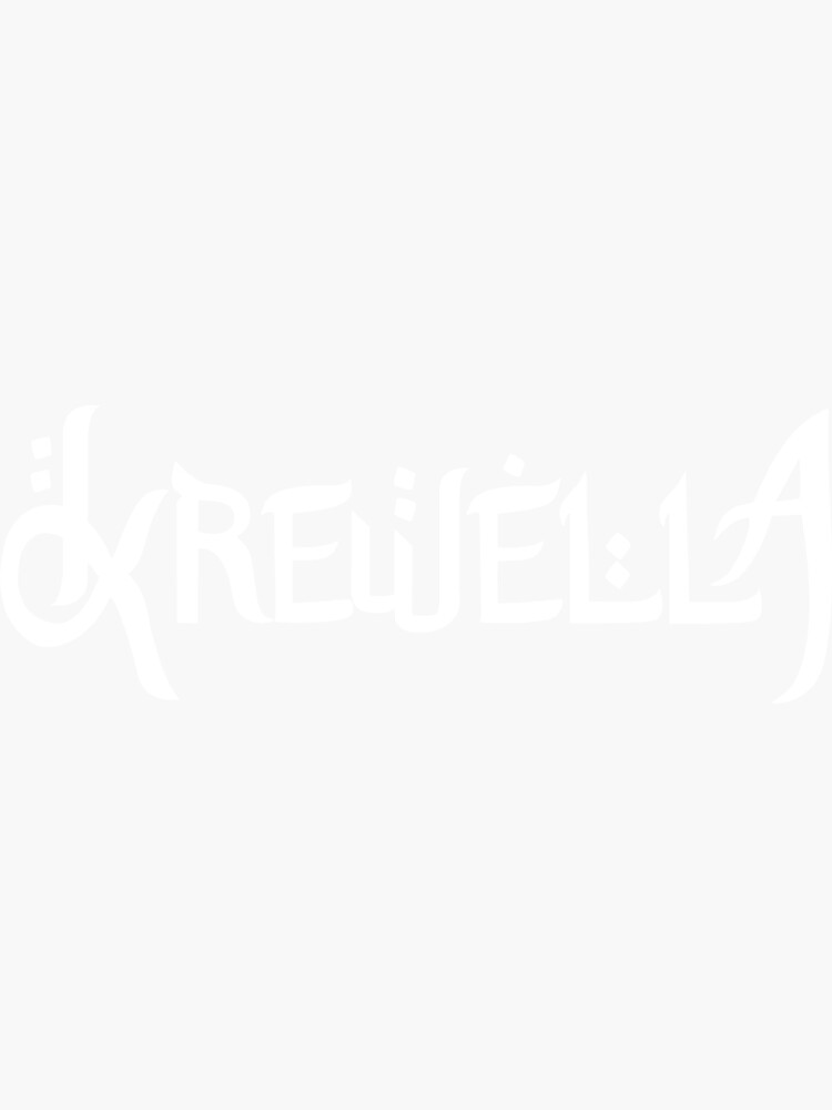 "KREWELLA" Sticker by ArleneJohnson | Redbubble