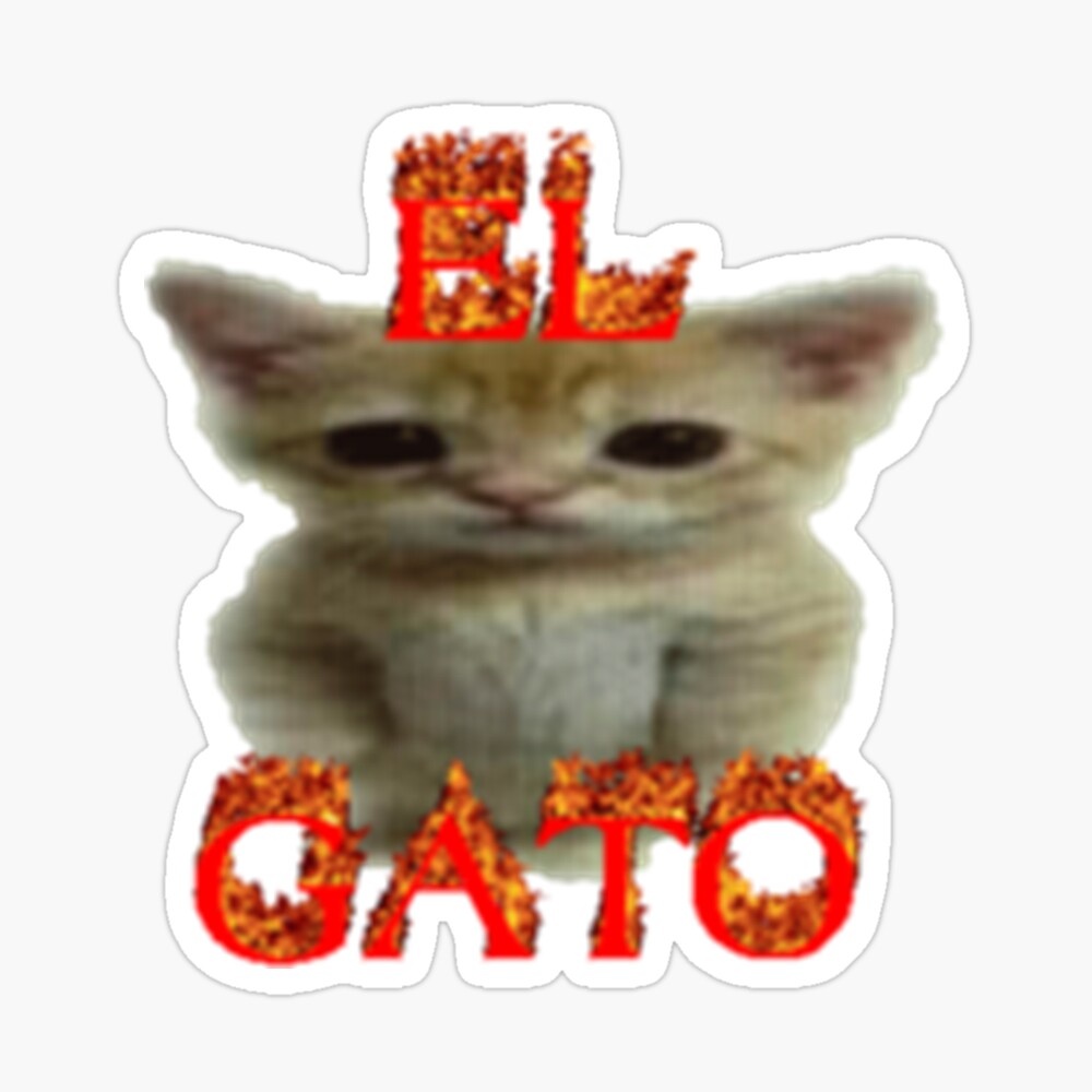 El Gato Cat Tiktok Funny Meme Poster For Sale By GabrielSmithhi ...