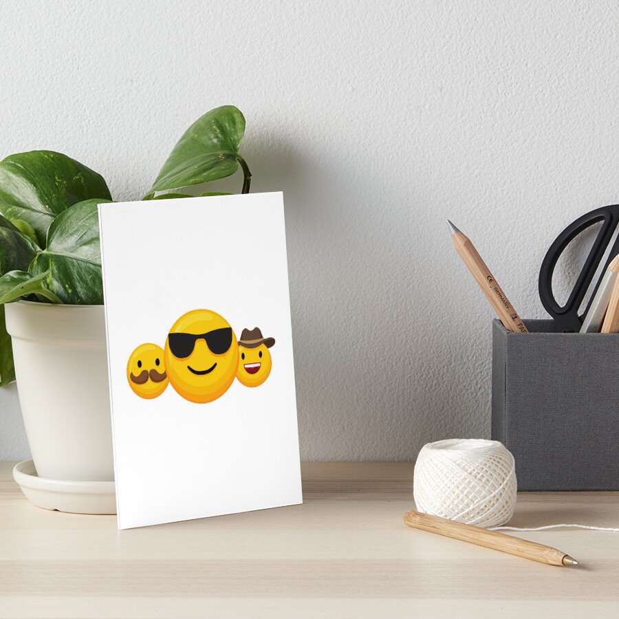 "Chill Smiley Face" Art Board Print by blessingboy | Redbubble