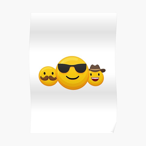 "Chill Smiley Face" Poster for Sale by blessingboy | Redbubble
