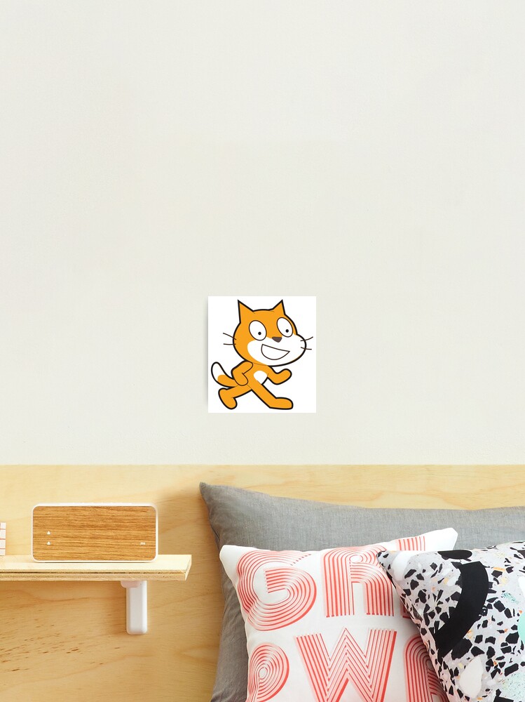 "scratch cat logo" Photographic Print by yourgeekside | Redbubble