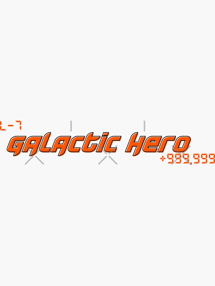 "Galactic Hero" Sticker for Sale by amycarncross | Redbubble