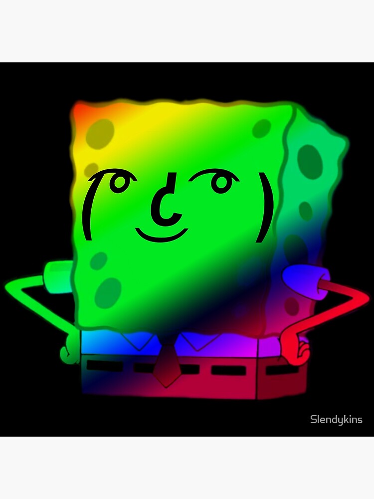 "Spongebob Lenny Face" Art Print by Slendykins | Redbubble
