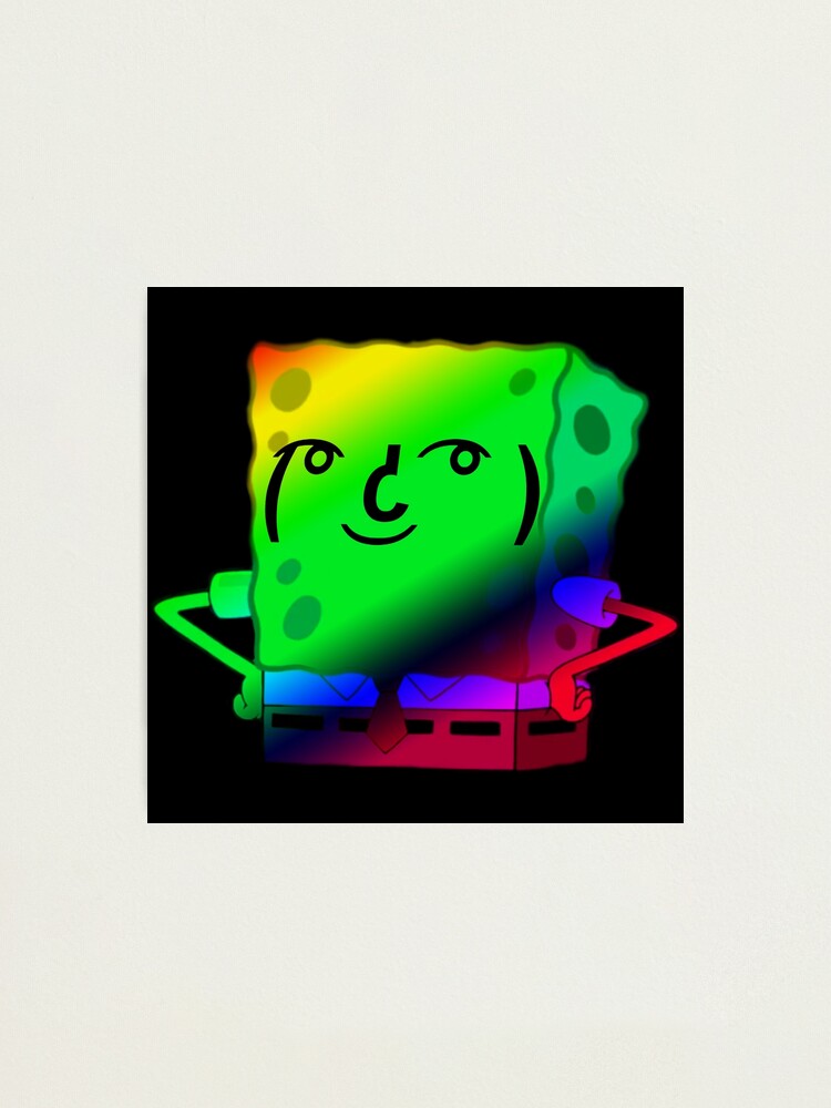 "Spongebob Lenny Face" Photographic Print by Slendykins | Redbubble