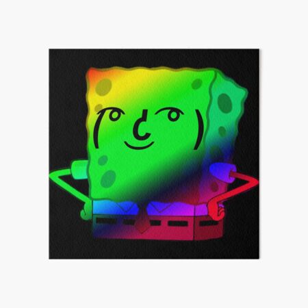 "Spongebob Lenny Face" Art Board Print by Slendykins | Redbubble