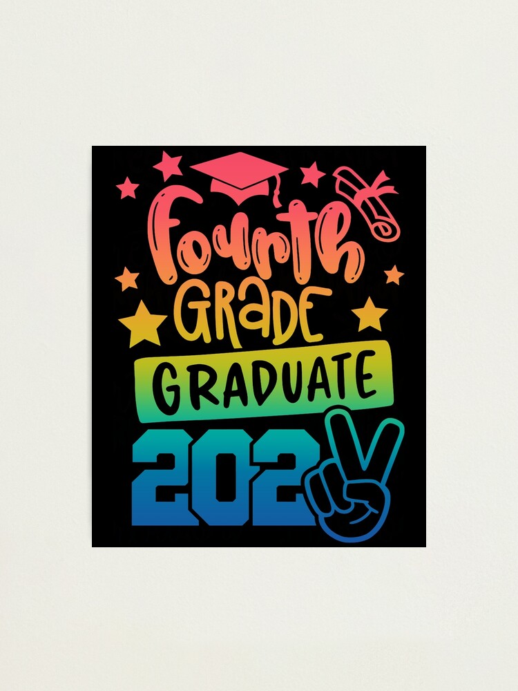 Lámina fotográfica «Graduado de cuarto grado 2022, último día de clases ...