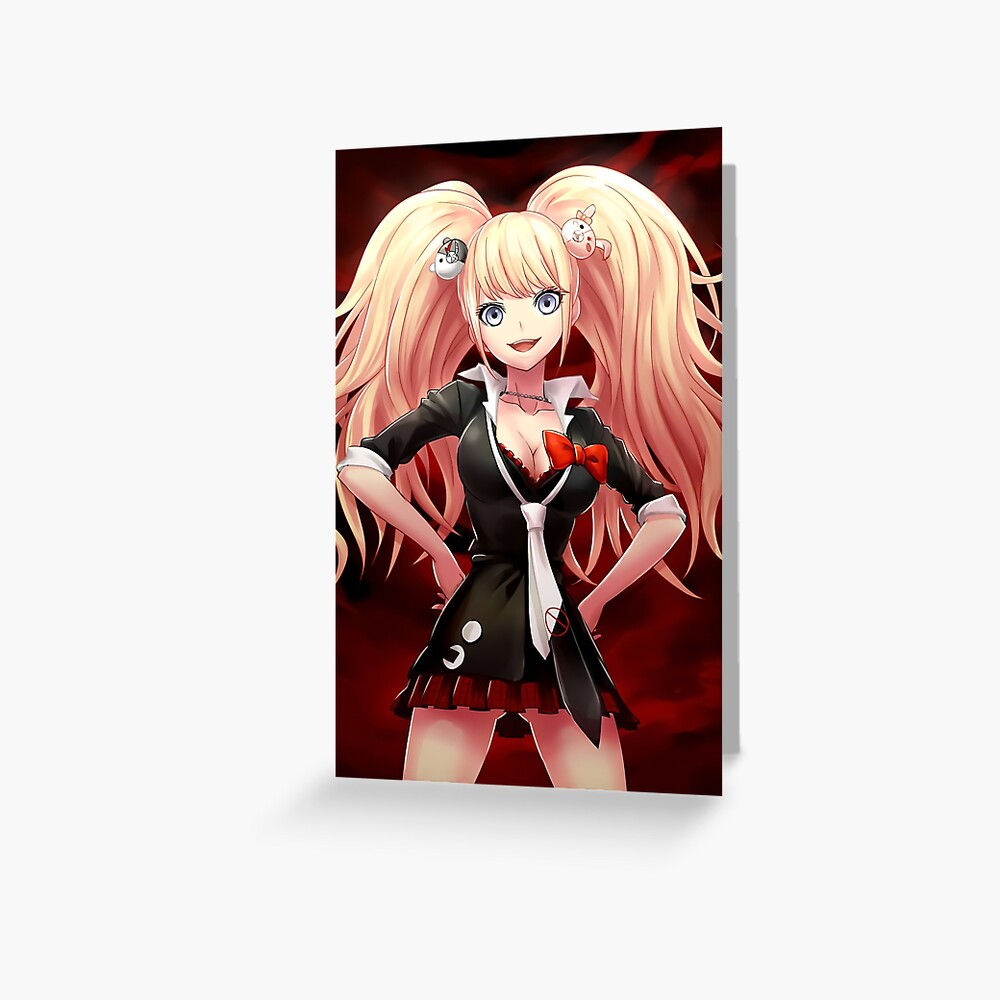 "Junko Enoshima Danganronpa Anime Waifu" Greeting Card by RalphJaystin ...