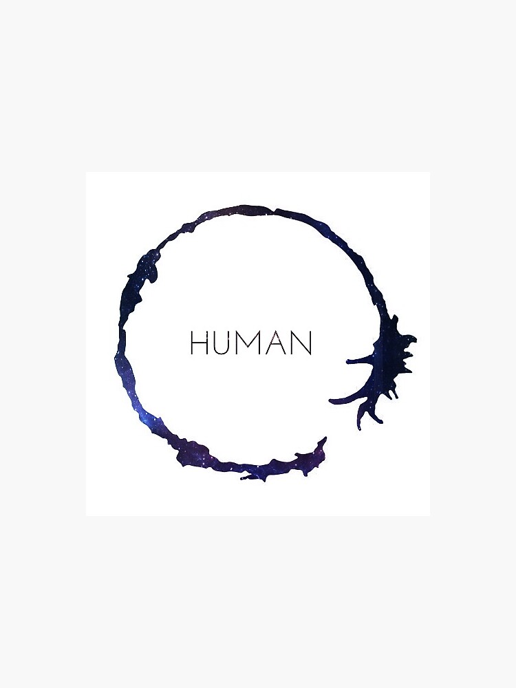 "Arrival: "Human" Symbol Sticker" Sticker for Sale by AmbitiousArtist ...
