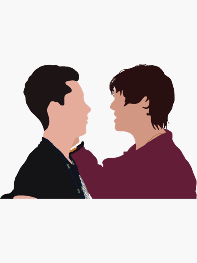 "bi panic " Sticker for Sale by xCrimsonBlazex | Redbubble