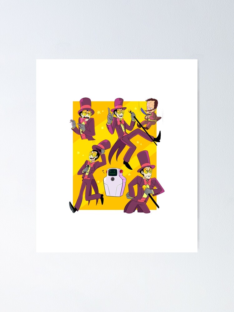 "warden superjail Tshirt - the warden sticker" Poster for Sale by ...