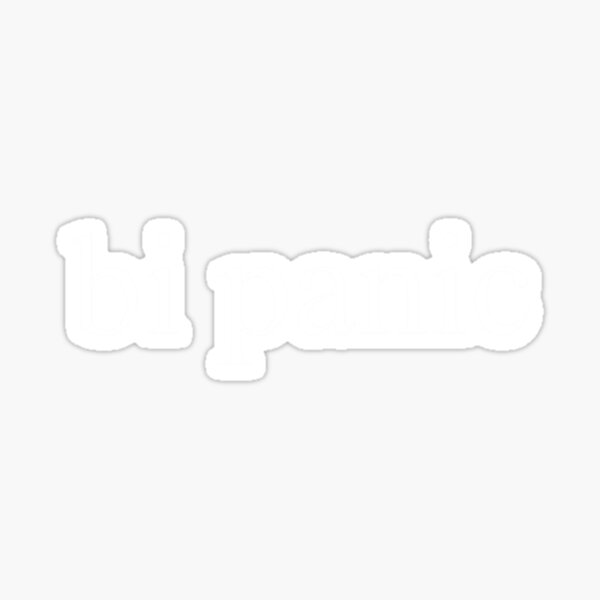 "bi panic Active " Sticker for Sale by xCrimsonBlazex | Redbubble