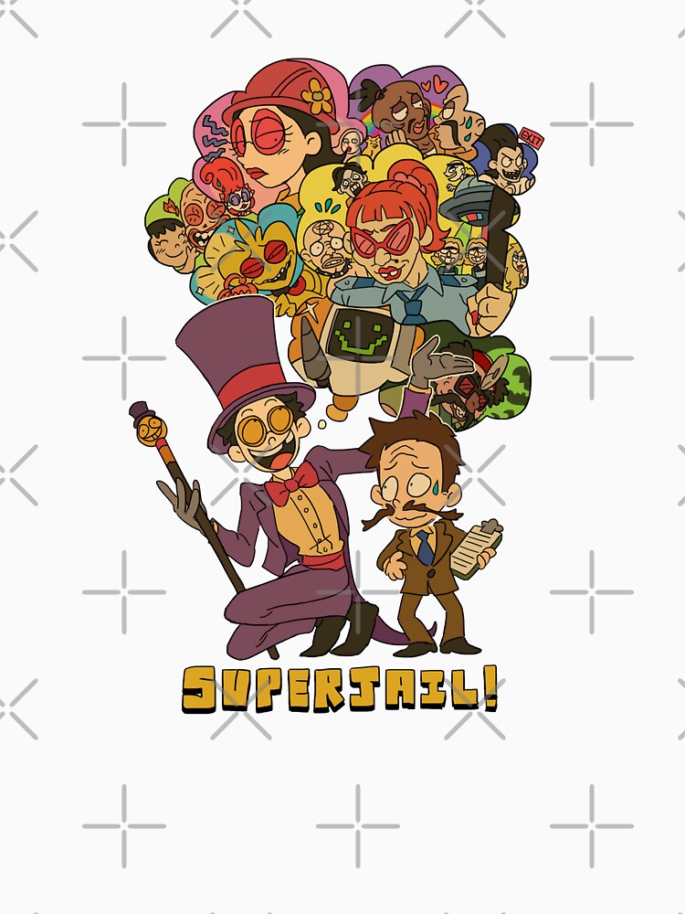 "warden superjail Tshirt - superjail sticker" T-shirt for Sale by ...