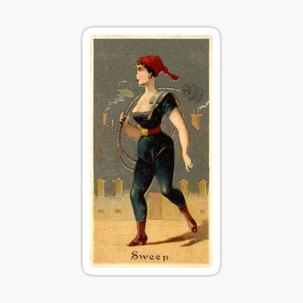 "Sweep - Remastered Vintage Artwork from 1887" Sticker for Sale by ...