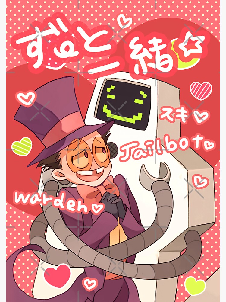 "warden superjail Tshirt - the warden sticker" Sticker by raisine ...