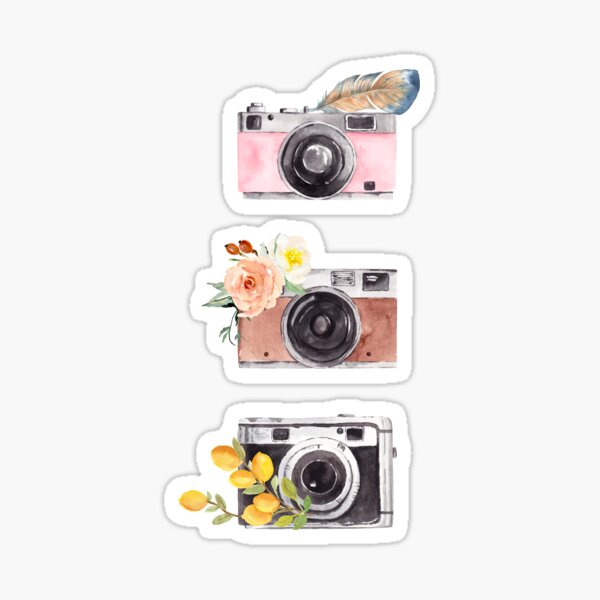 "Retro Photos Made On Vintage Cameras" Sticker for Sale by kiroliko ...
