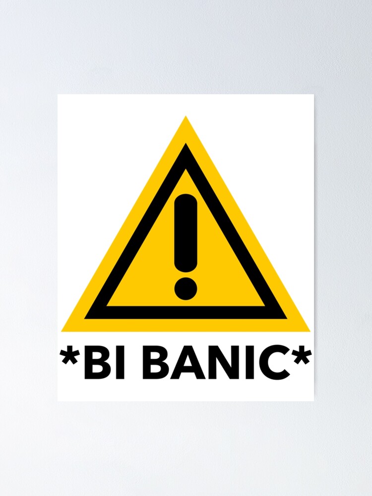 "BI PANIC (2)" Poster for Sale by xCrimsonBlazex | Redbubble