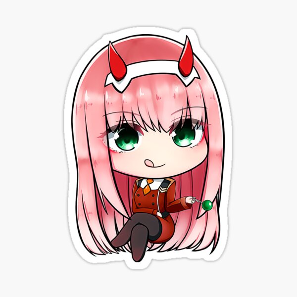 "Darling In The Franxx Zero Two 002" Sticker for Sale by Liliannallegos ...