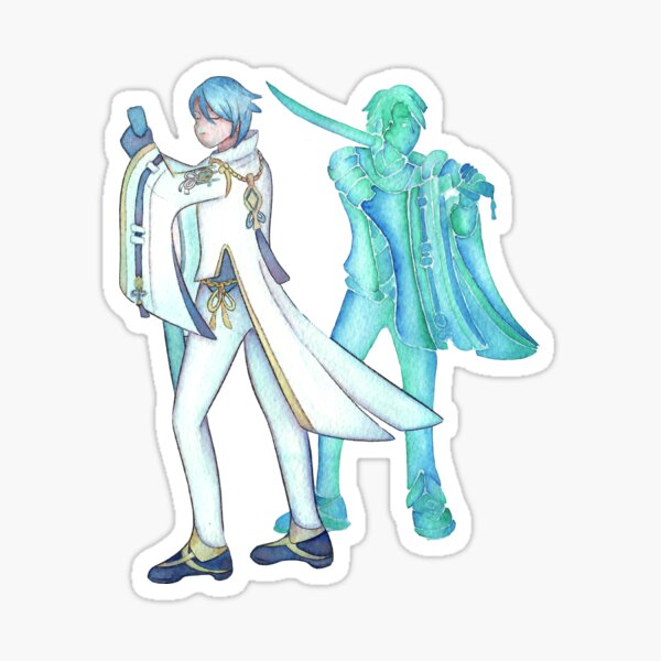 "Kamisato Ayato Genshin Impact" Sticker by Orichalk | Redbubble