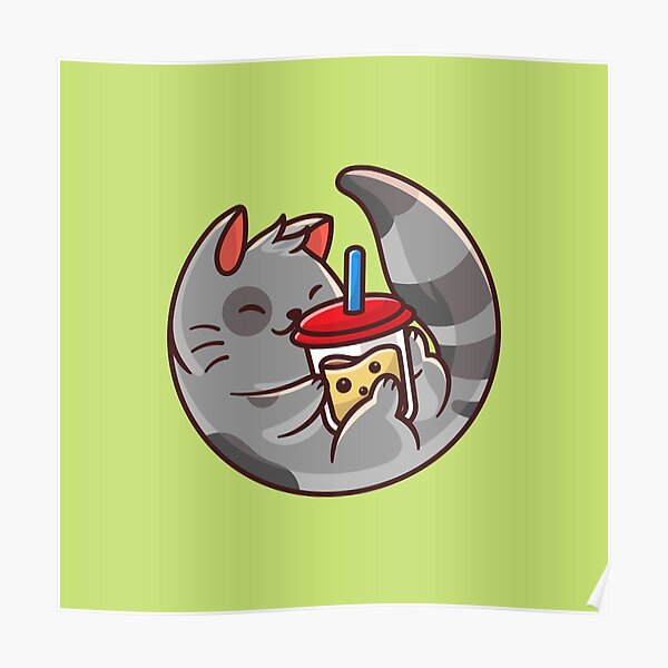 "Cute Baby Cat Happy Smile" Poster for Sale by poci5419 | Redbubble
