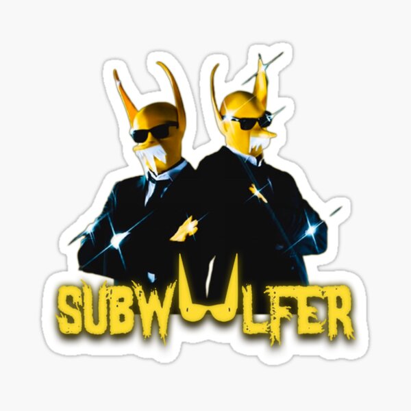 "Subwoofer a Subwoofer" Sticker for Sale by Amelia5w | Redbubble
