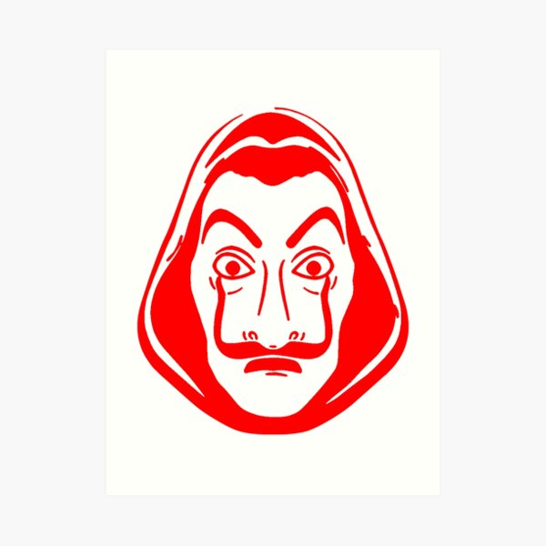 "Money heist logo" Art Print for Sale by baralilemo | Redbubble