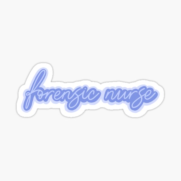 "Forensic Nurse (LIGHT PURPLE)" Sticker for Sale by fobwatchsistas ...