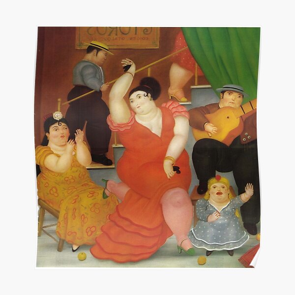 "flamenco fernando botero" Poster for Sale by trinafralick | Redbubble