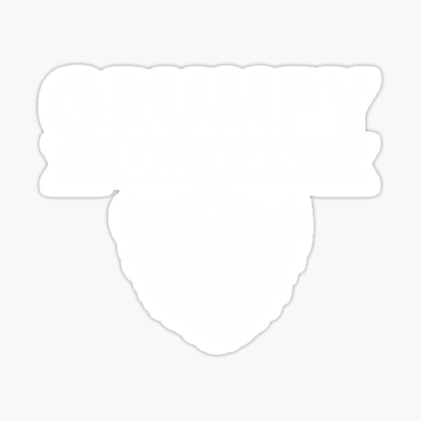 "Grumpy Old Man Funny Bearded Dad Husband Grandfather Grandpa Gift ...