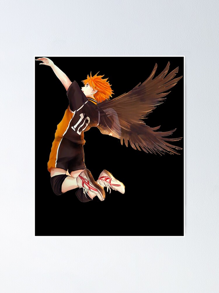 "Haikyuu Hinata shoyo flying s" Poster for Sale by Amandeeyers | Redbubble