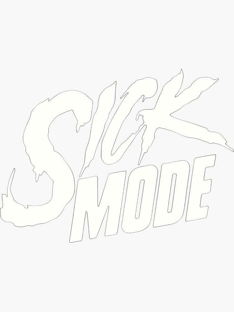 "Sickmode" Sticker for Sale by sherrinehiggins | Redbubble