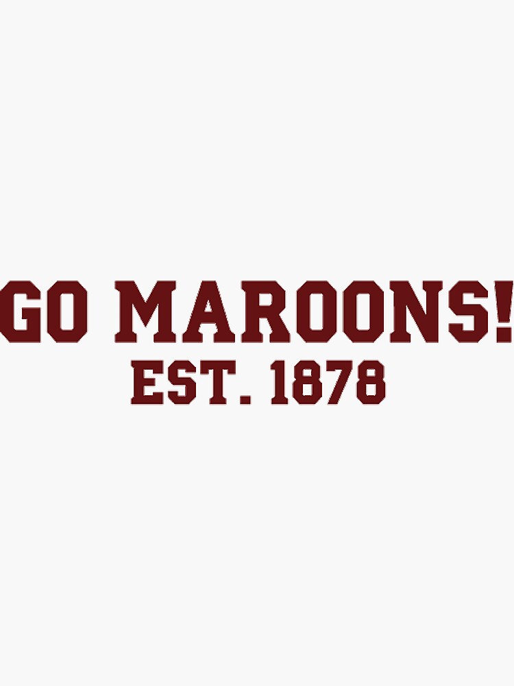 "Go Maroons" Sticker by Maroons | Redbubble