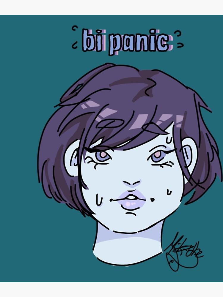 "Bi Panic girl Premium Scoop " Poster for Sale by LikeYourShirt | Redbubble