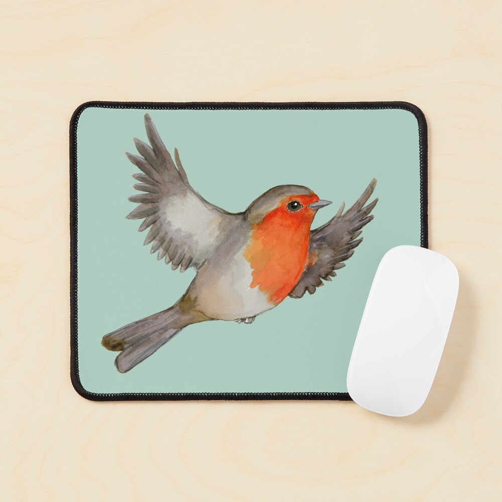 " A watercolor drawing of a flying robin" Sticker for Sale by ...