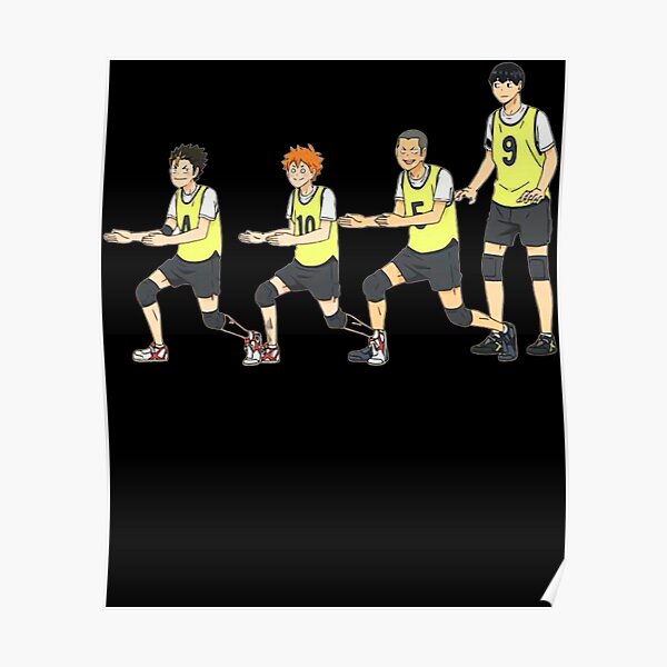 "Haikyuu meat is god" Poster for Sale by Amandeeyers | Redbubble