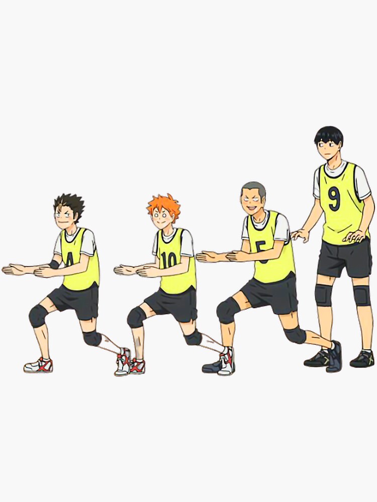 "Haikyuu meat is god" Sticker by Amandeeyers | Redbubble