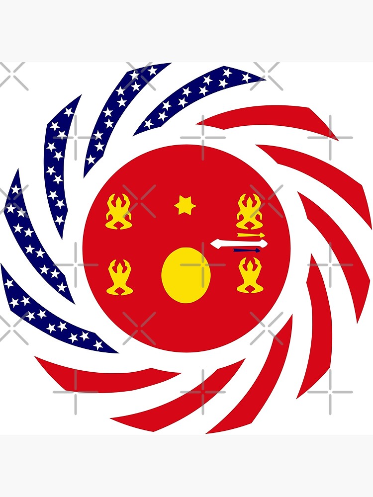 "Hmong American Multinational Patriot Flag Series 1.0" Canvas Print for ...