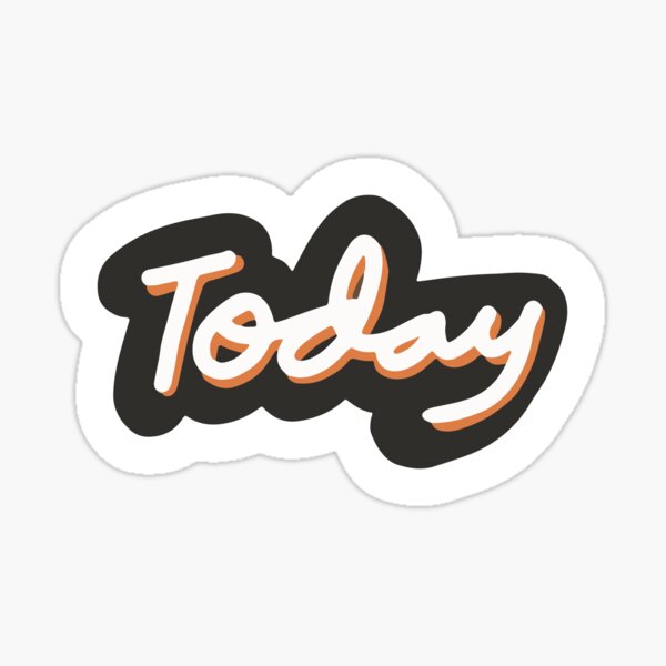 "Today Sticker by Lincung Stock" Sticker for Sale by Vcaramell | Redbubble