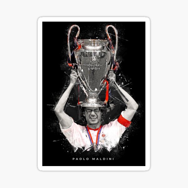 "Paolo Maldini Art" Sticker by tonifaris | Redbubble