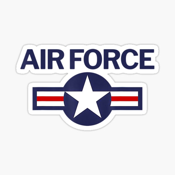 "US Air Force Logo Star Vintage Military Airforce Men Women" Sticker ...