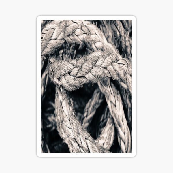"Grey Rope" Sticker for Sale by sloganwriter12 | Redbubble