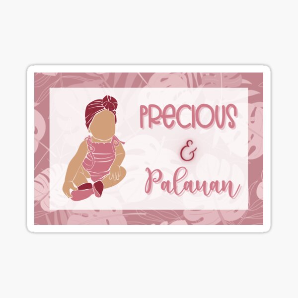 "Precious and Palauan" Sticker for Sale by PolyMicroMela | Redbubble