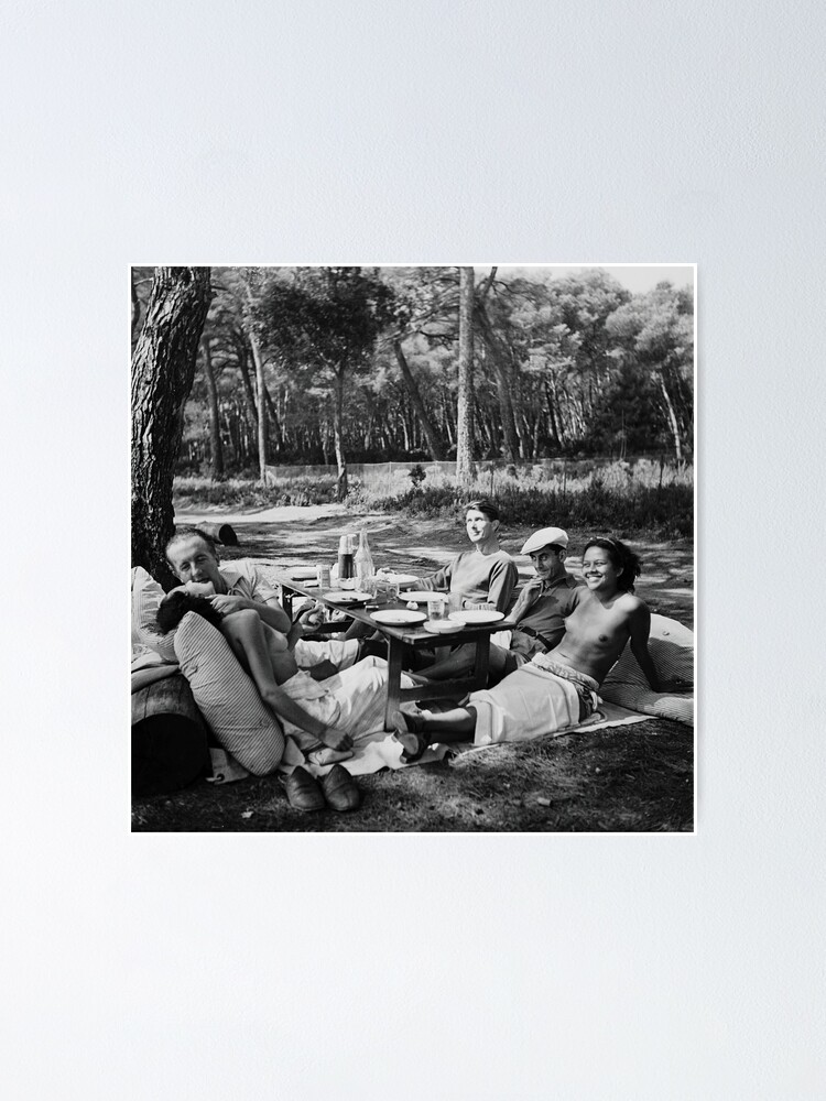 Lee Miller Picnic Ile Saint Marguer France 1937 Poster For Sale By Aaron Gallardo Redbubble