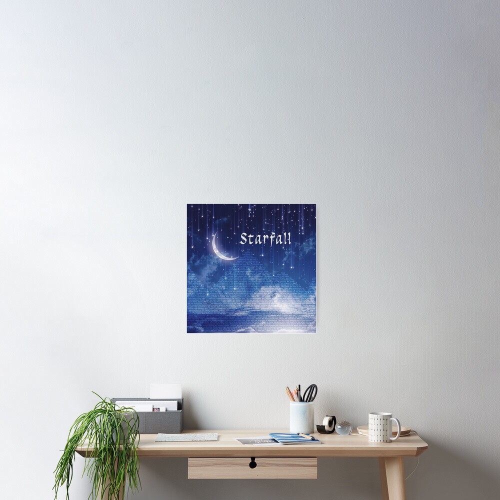 "ACOMAF Starfall Scene (text)" Poster for Sale by cjah | Redbubble